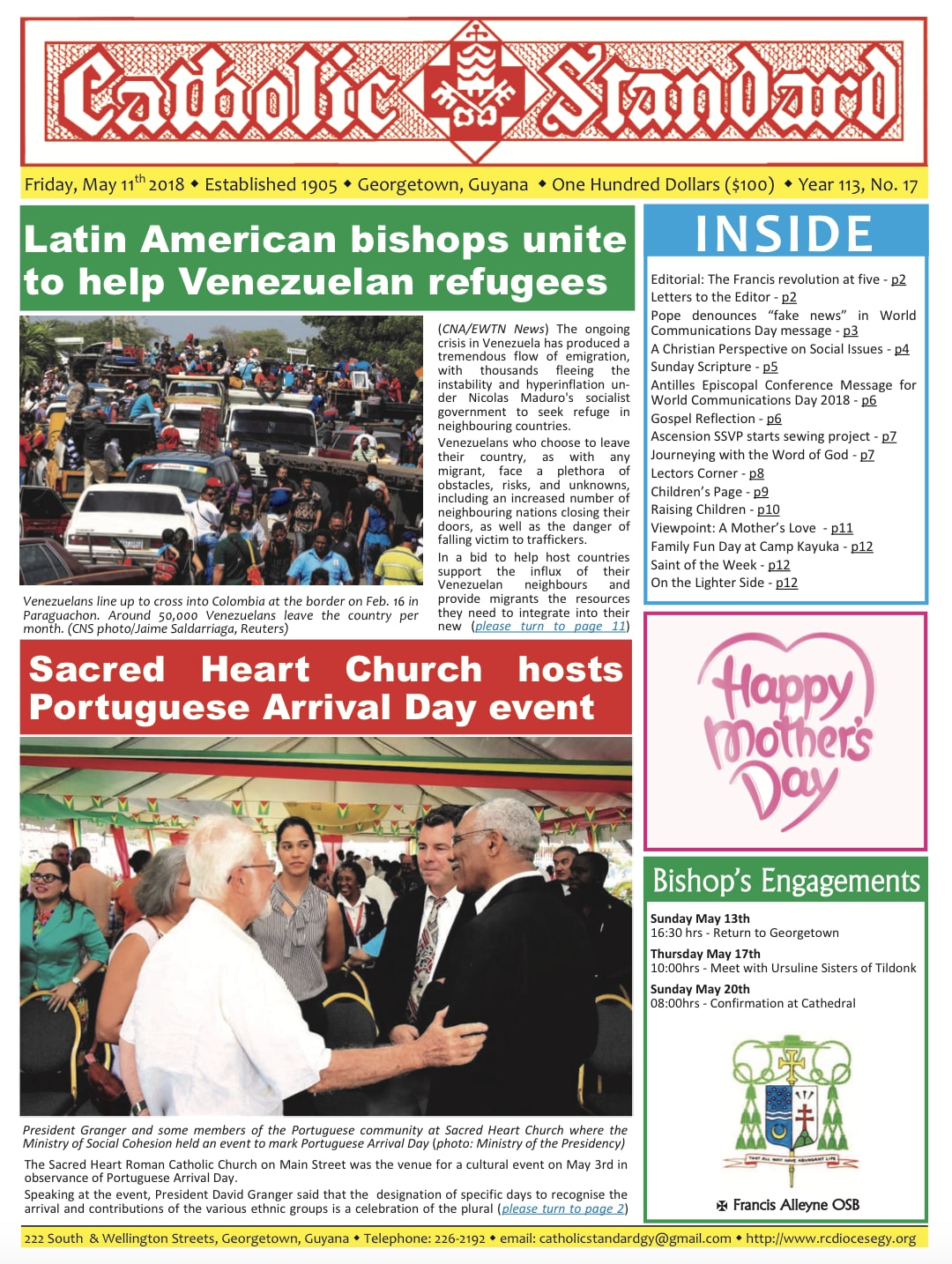 No.17 Catholic Standard (May 11, 2018) - Diocese of Georgetown