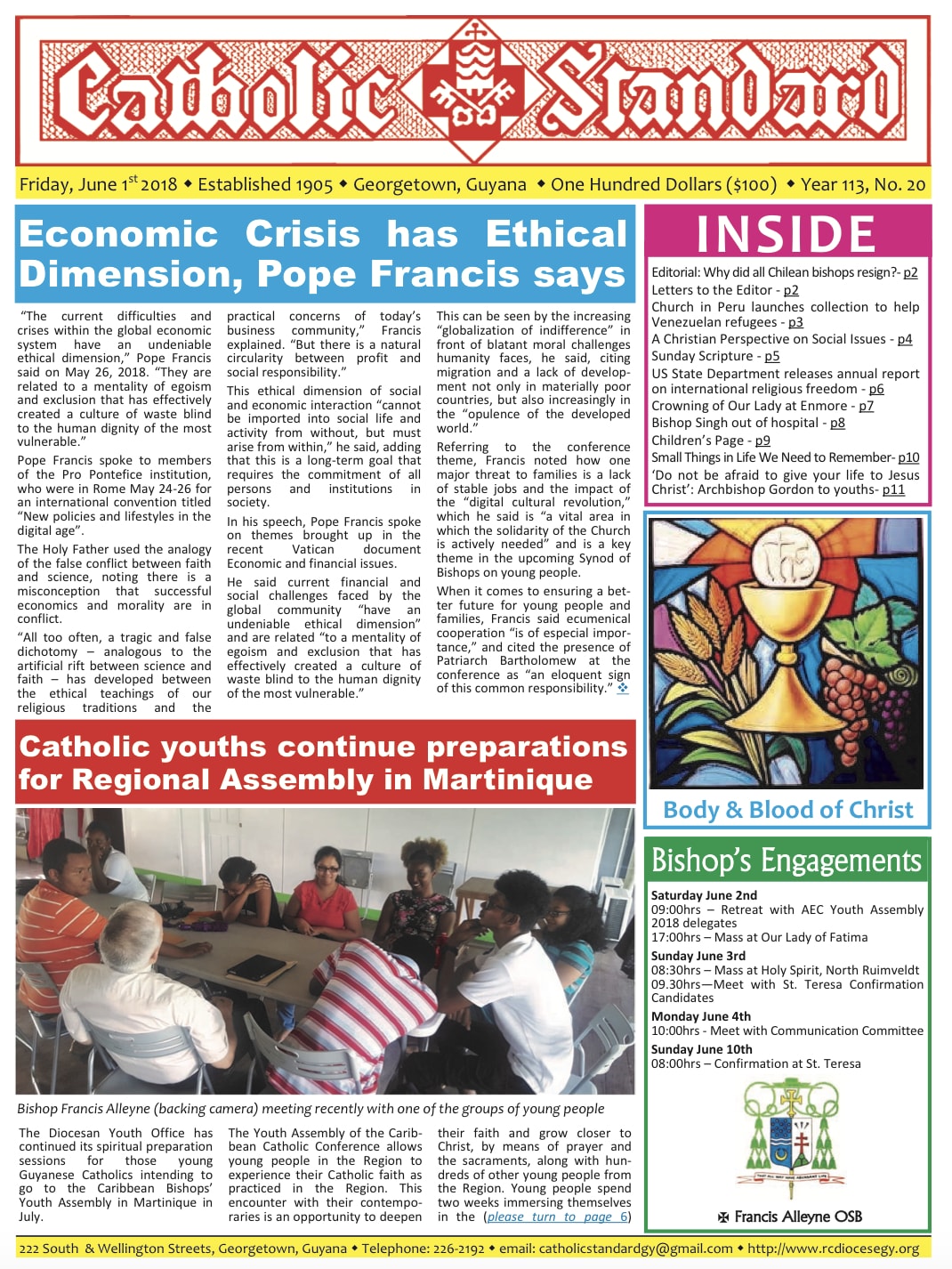 No.20 Catholic Standard (June 01, 2018) - Diocese of Georgetown