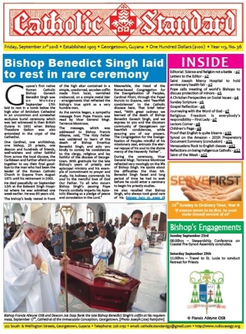 No.36 Catholic Standard (September 21, 2018) - Diocese of Georgetown